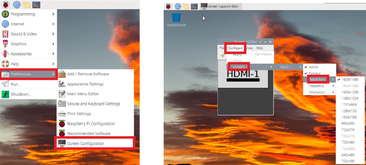Setup Display Resolution - IIOT Products
